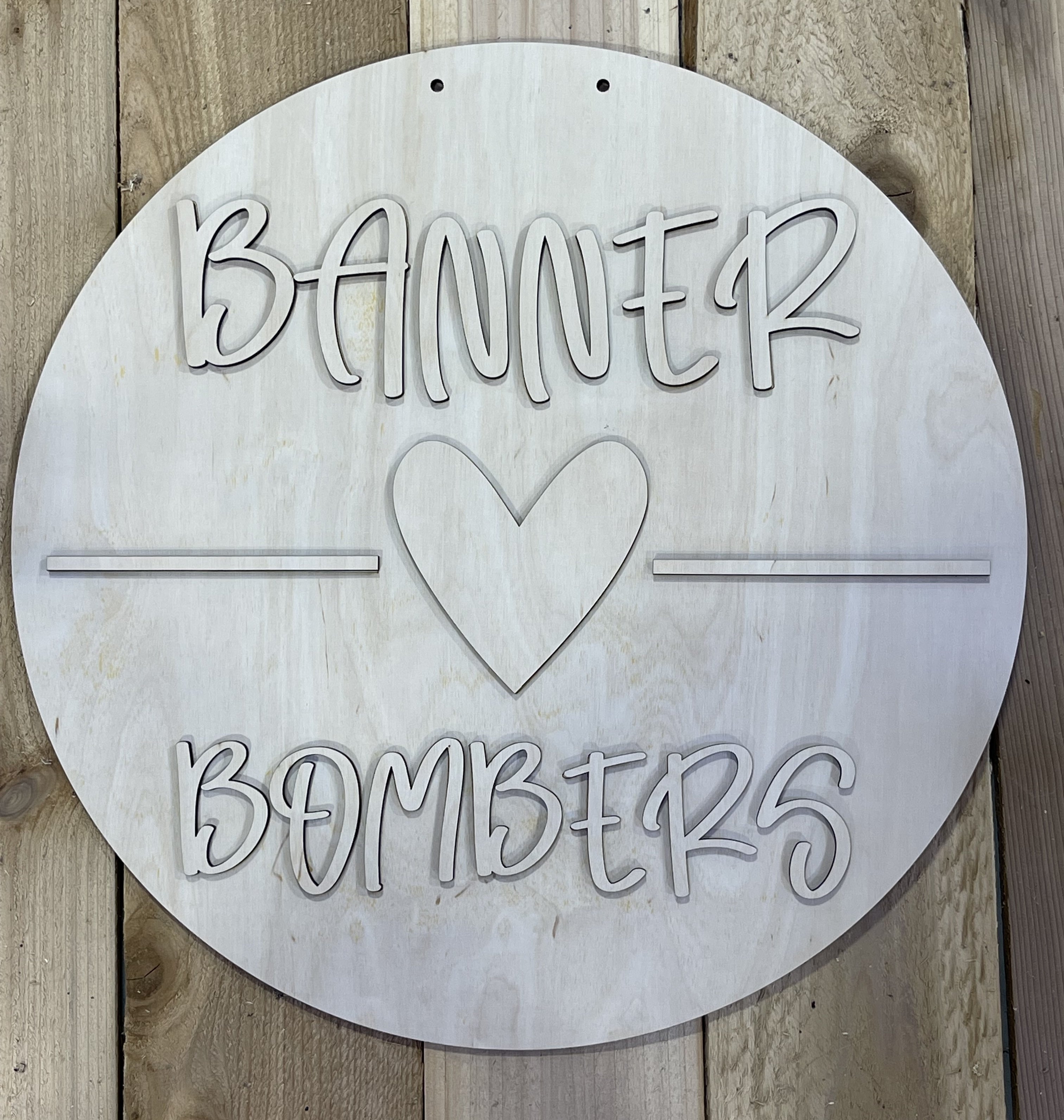 Banner Bombers Door Hanger – 405 Makery