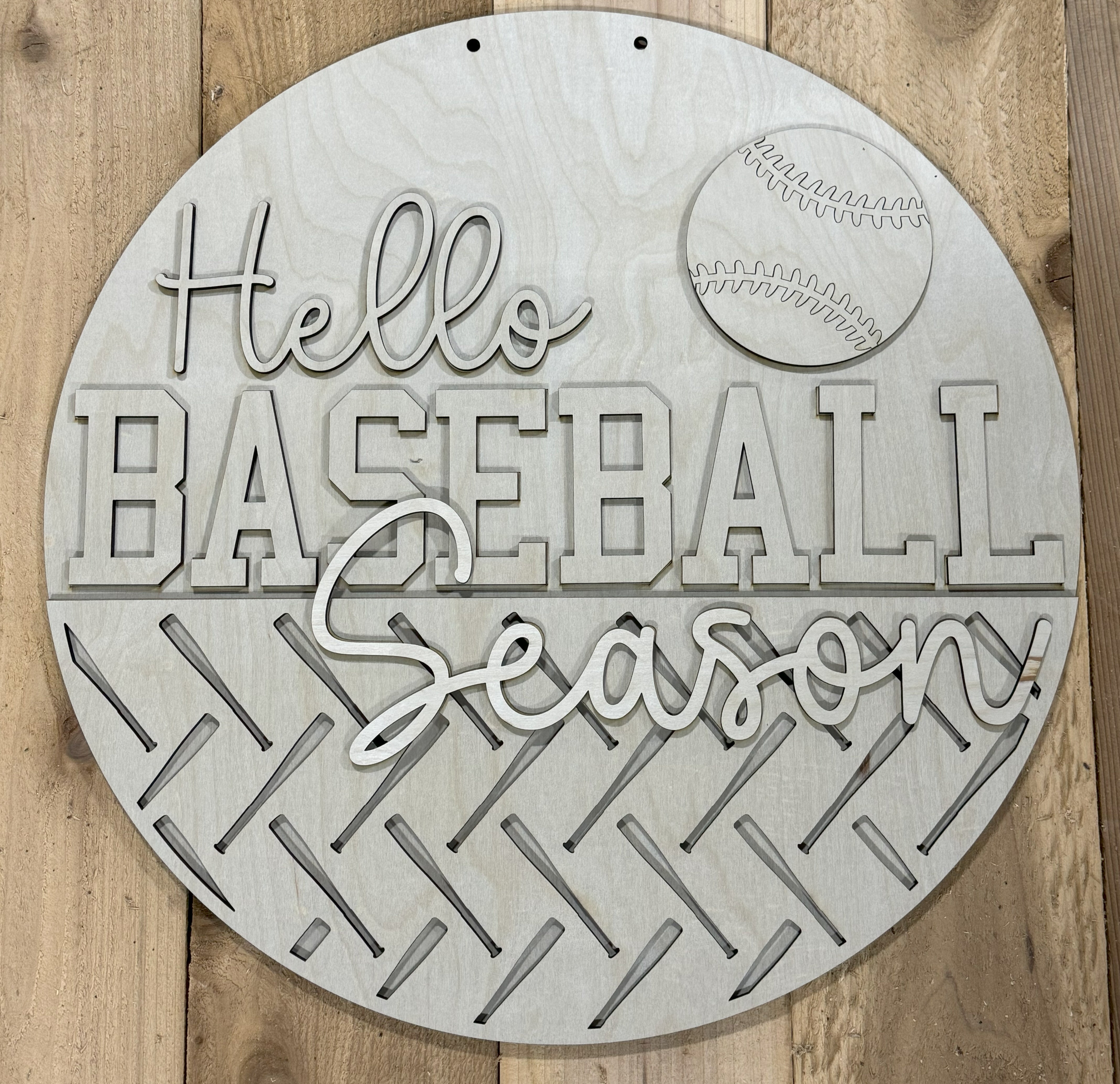 Hello Baseball Season Door Hanger – 405 Makery